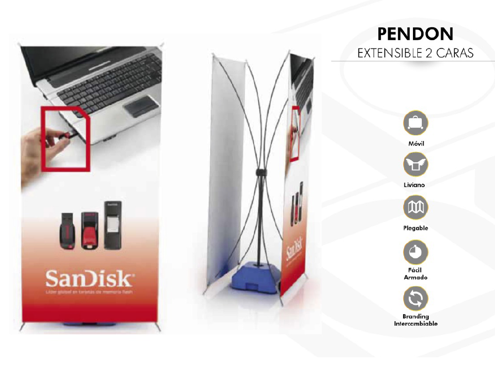 Pendón Extensible 2 Caras